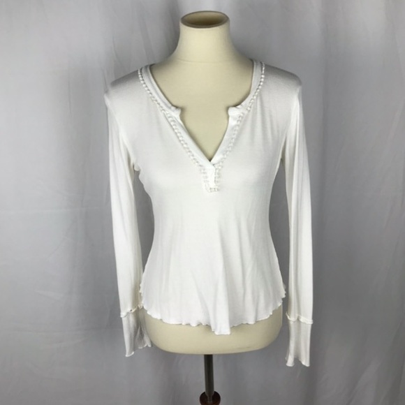Lucy Love | Tops | Lucy Love Hemingway Ivory Thermal Large | Poshmark